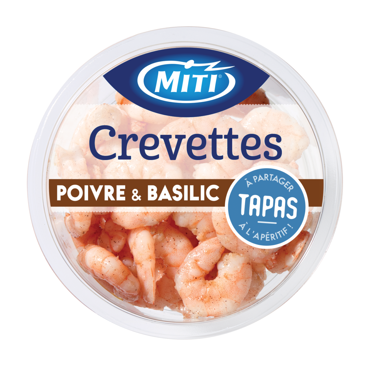 Nouvelle référence Crevette Poivre Basilic gamme Tapas